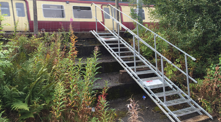 Embankment Steps Hire | Temporary Steps | TPA - Rapid Rail Access